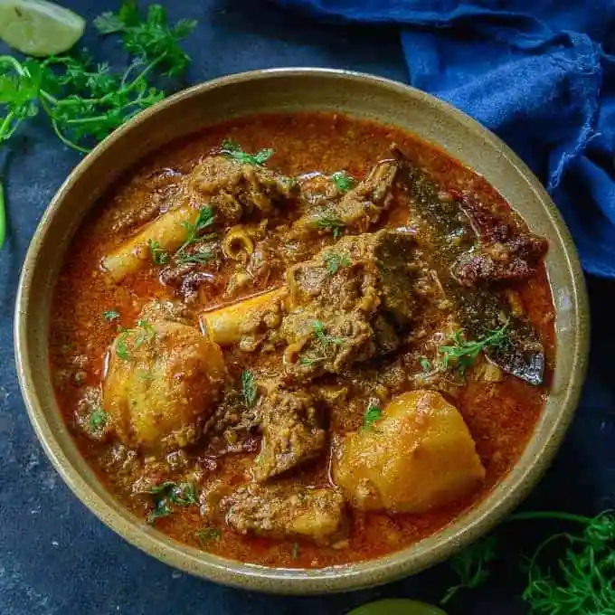 Nepali Style Mutton Curry Recipe (Khasi Ko Masu)